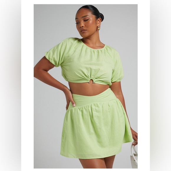 Showpo. | Skirts | Nwt 2 Piece Green Set From Showpo | Poshmark